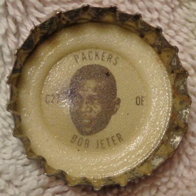 1965 Coke - Fanta - NFL Packers Bottle Cap - Bob Jeter - Iowa alumni | eBay