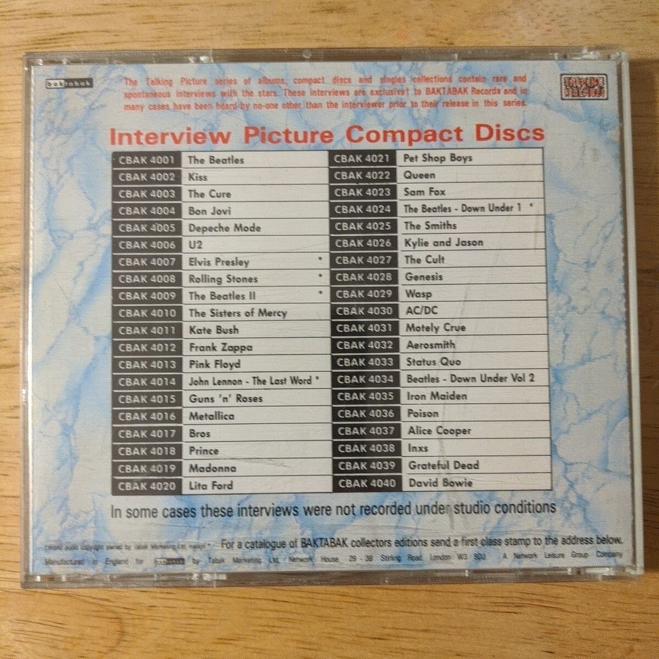 Metallica Interview Picture Compact Disc - CD - Nice! | eBay