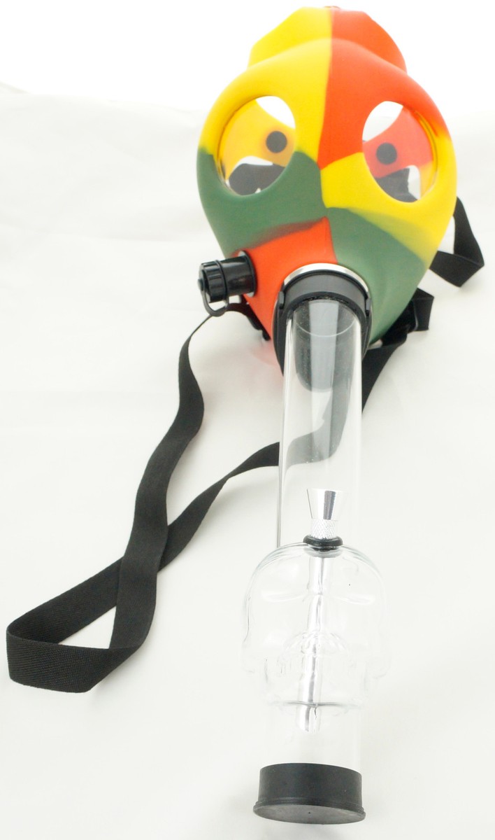 Attached To Gas Mask Bong