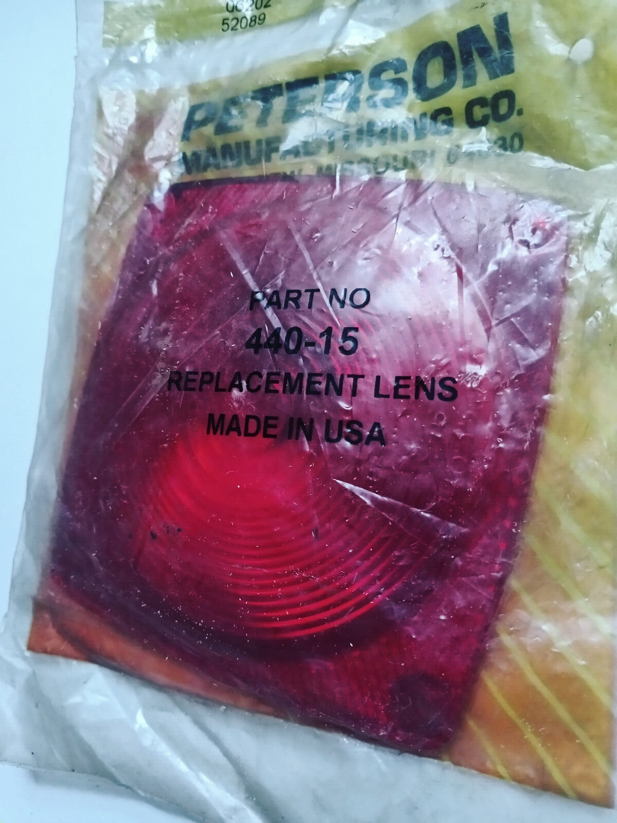 PM Peterson 440-15 RED replacement lens square USA | eBay