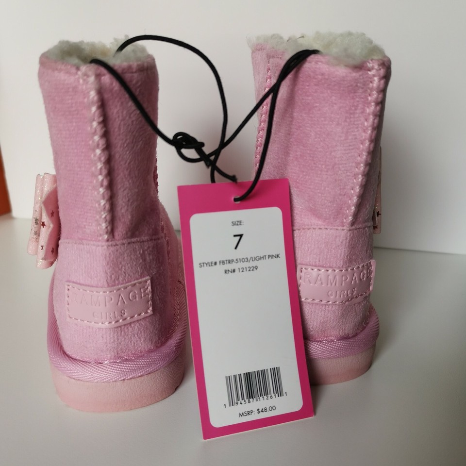 BeBe Faux Suede Fur Lined Winter Boot Kids Size 7 | eBay