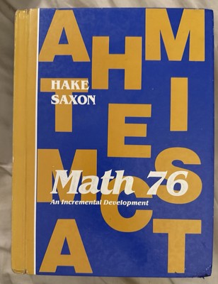 Saxon Math 76 SECOND EDITION 9780939798742| eBay