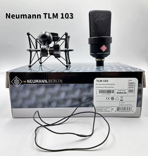 TLM 103 Large-Diaphragm Condenser Microphone w/Box & Shock Mount Black ...