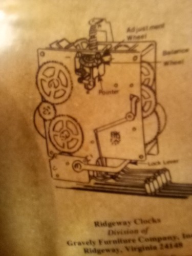 Antique 1982 Westminster Chime Movement Clock Mnfg By Ridgeway Clocks ...