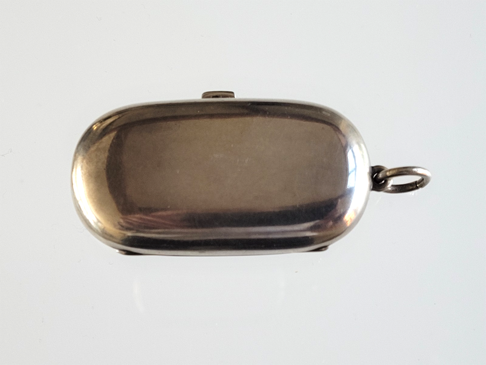 Antique 1910 Sterling Silver Double Sovereign Case George Unite R450 ...