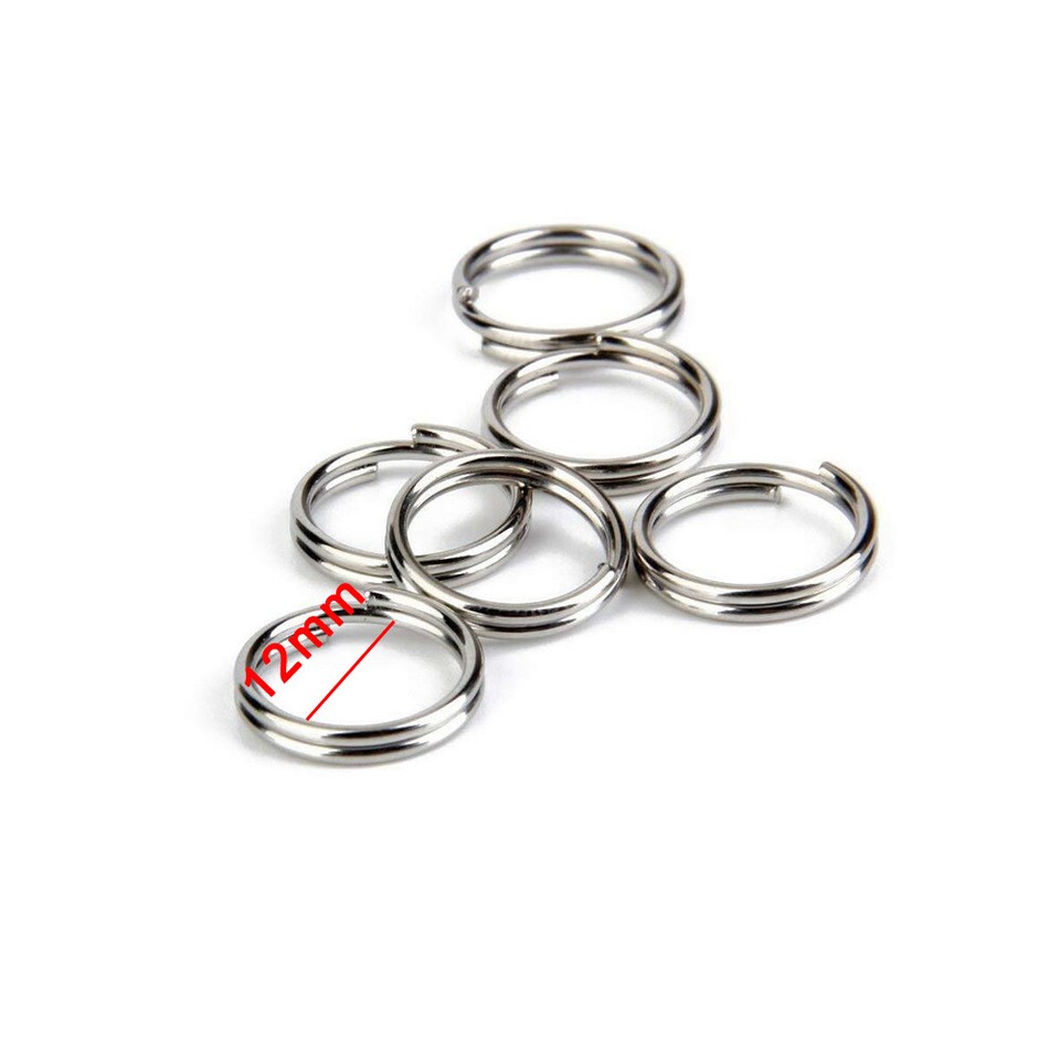 100PCS Split Ring Small Key Rings Bulk Keychain Ring for Key ...