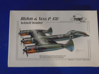 Planet Models #115 Blohm & Voss P.170 Schnell Bomber 1/72 Resin Kit ...