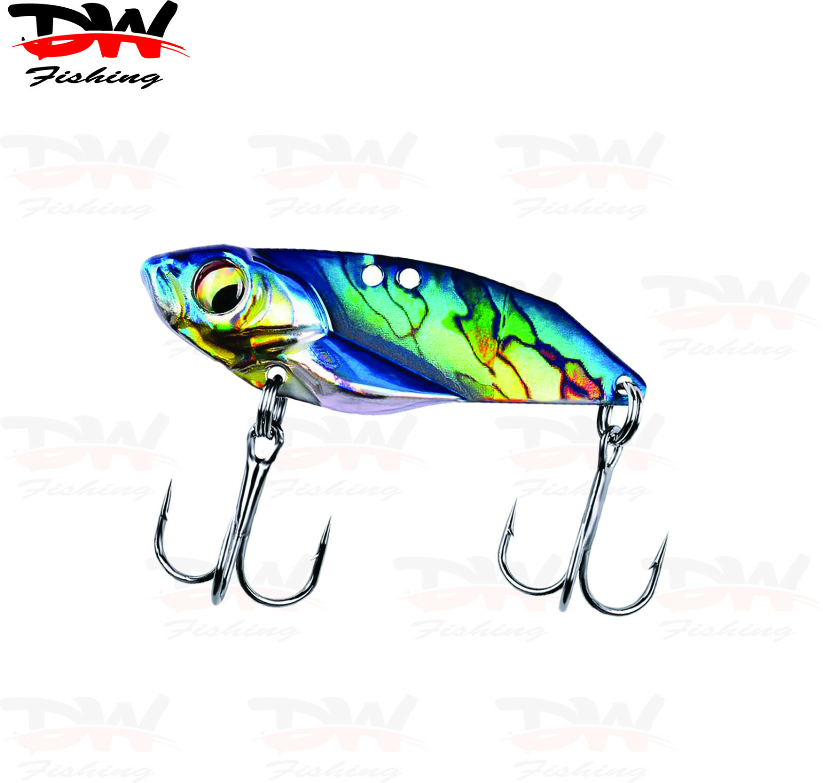 Metal Vibe Lures, 3D Minnow Blade 50mm, Deep Vibe Blade, Vertical Jig ...