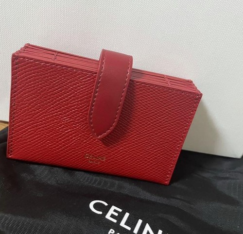 AUTHENTIC CELINE Accordion card holder Card Case Foil from JAPAN | eBay