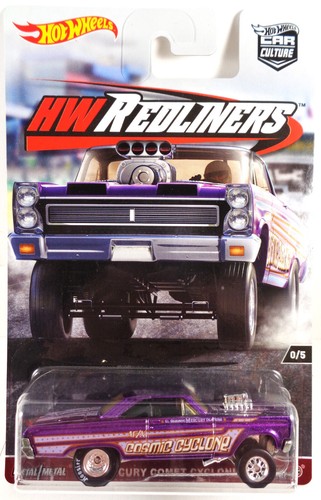 HOT WHEELS CAR CULTURE RLC PREMIUM BOX SET HW REDLINERS '65 MERCURY ...