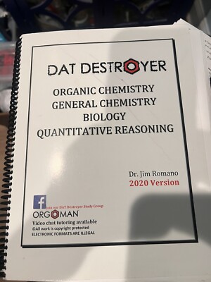 DAT Destroyer Organic Chemistry General Chemistry Biology Quan ...
