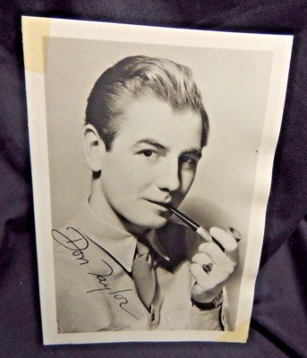Vintage Signed Autograph Studio Portrait Hollywood Movie TV Don Taylor ...