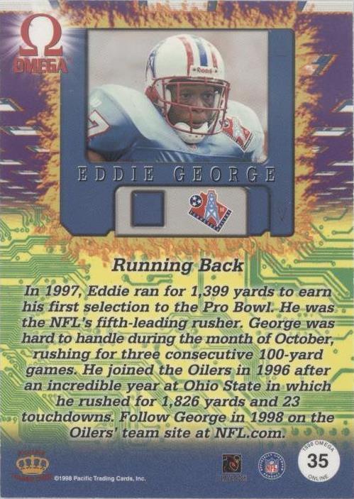 1998 Pacific Omega Eddie George #35 for sale | eBay