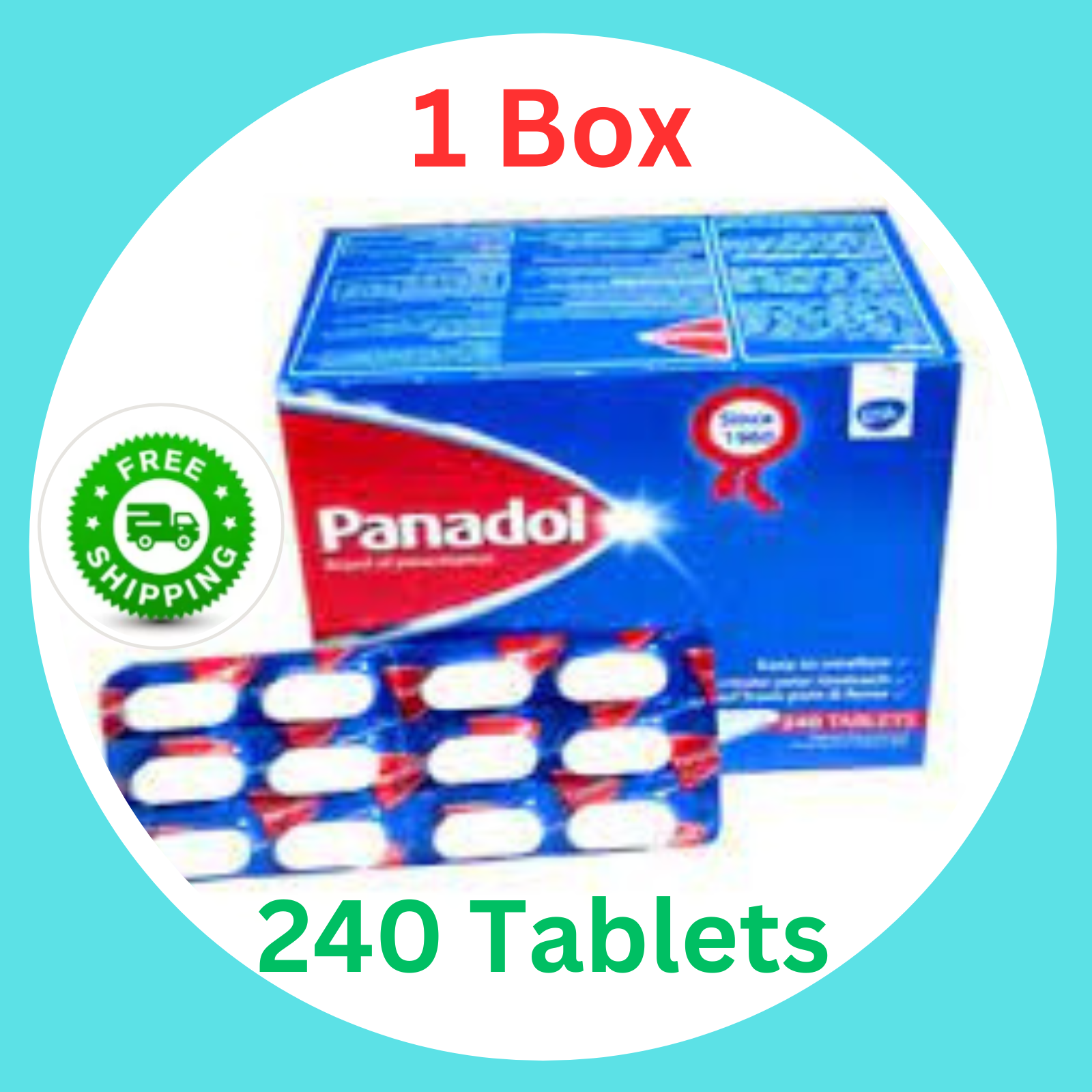 PANADOL TABLETS Paracetamol 500mg Pain Reliever, Quick Relief for ...