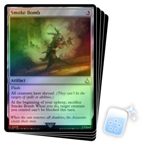 FOIL SMOKE BOMB X4 Universes Beyond: Assassin's Creed Magic MTG MINT ...