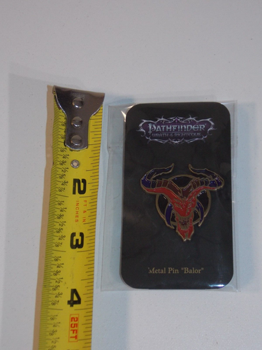 Pathfinder Wrath of the Righteous Video Game Collection Balor Metal Pin ...