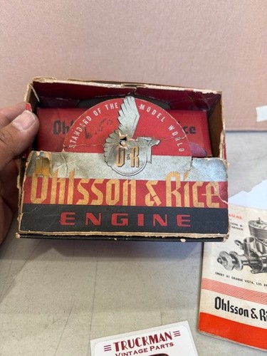 OLHSSON & RICE GAS POWER ENGINE FOR TETHER CAR AND AIRPLANE USED | eBay