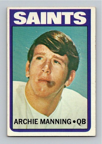 1972 Topps Archie Manning #55 Rookie | eBay