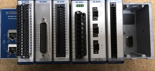 National Instruments cDAQ-9189, NI w/ NI 9213, NI 9401 ,NI 9205, NI ...