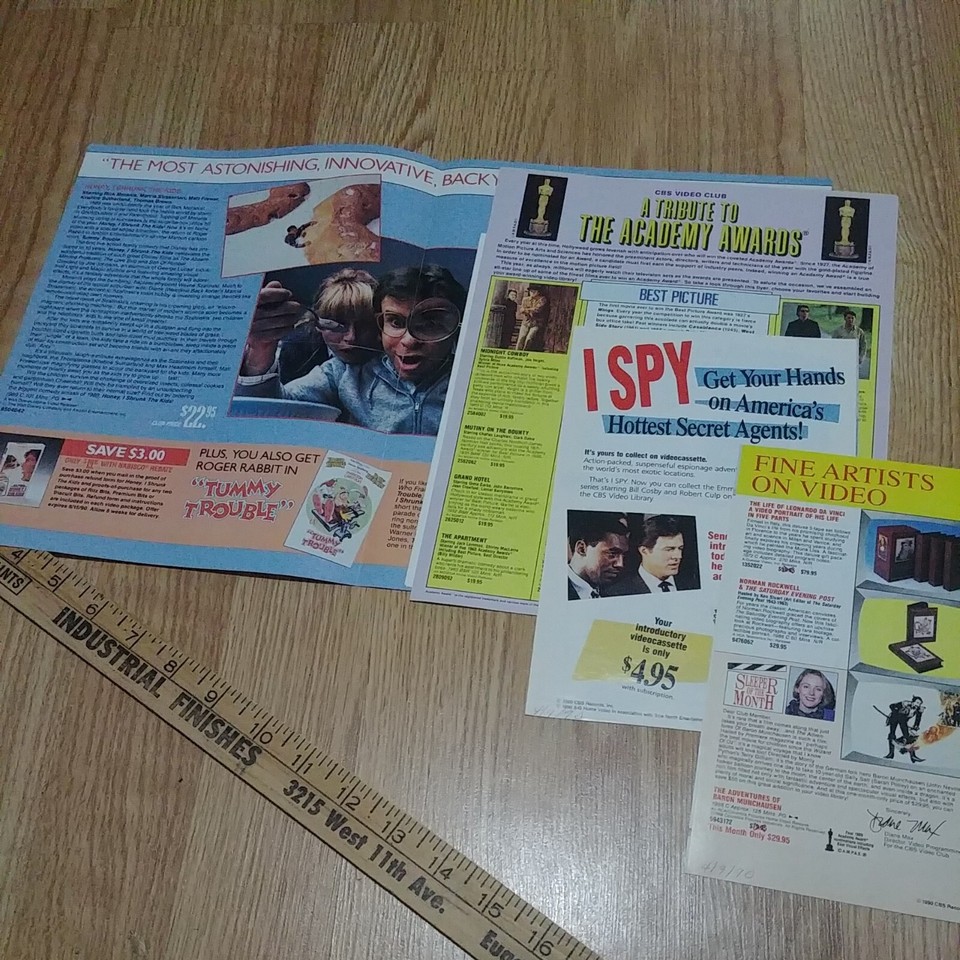 Vintage CBS VHS Video Club Catalog 1990 Honey I Shrunk The Kids | eBay