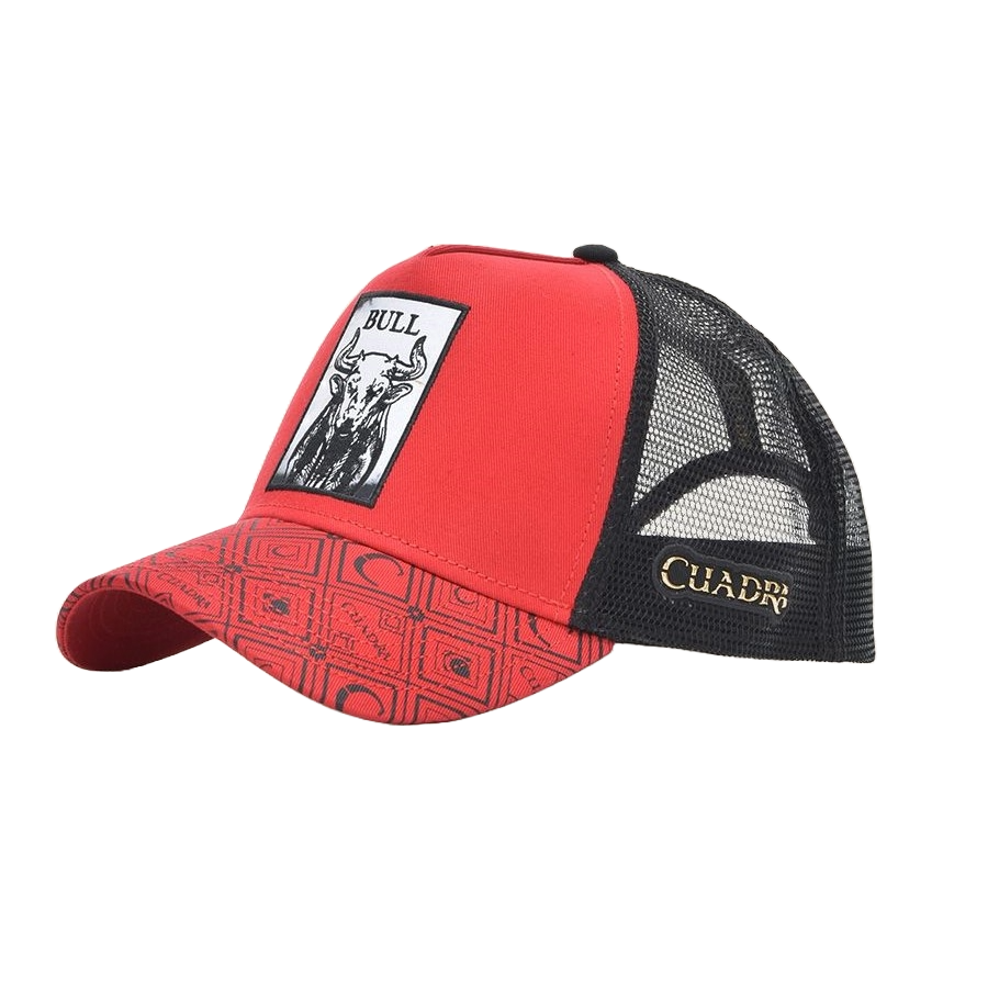 Cuadra Men's Bull Graphic Red Trucker Cap CC109 | eBay