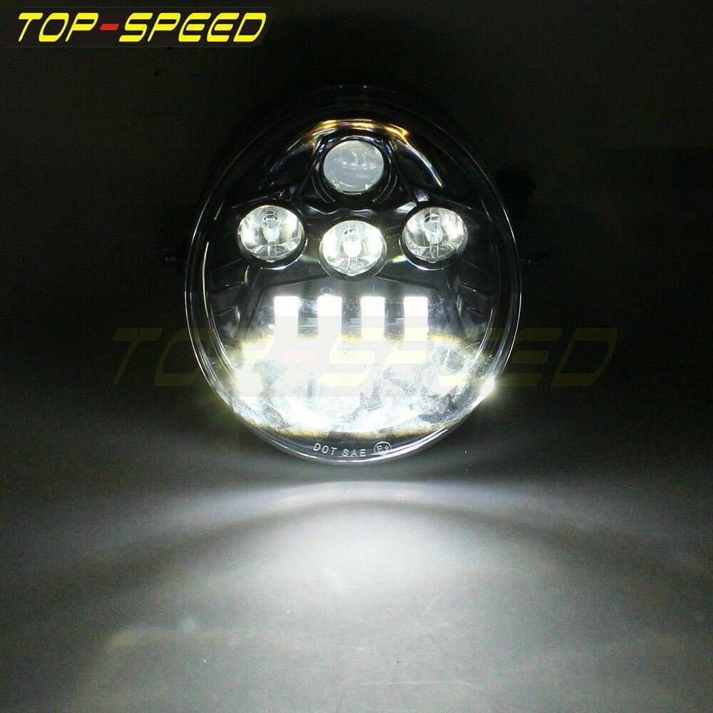 DOT Approved LED Headlight Hi/Lo Projector For Harley Street Rod V-ROD ...