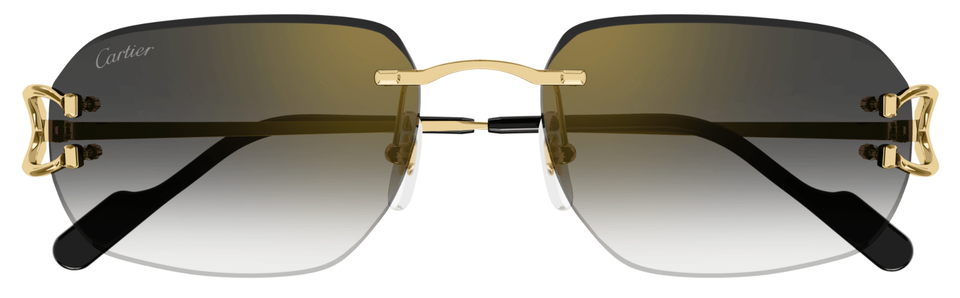 Cartier CT0468S 001 Gold Sunglasses C Decor New Authentic | eBay