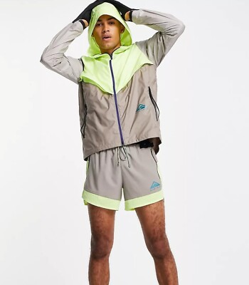 Mens Nike Trail Storm Fit Windrunner Jacket Volt Beige Size XXL | eBay