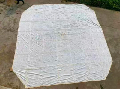 1Pc 8-Sided Gray-White Square Military Parachute Cloth Size 8.6 x9.6m ...