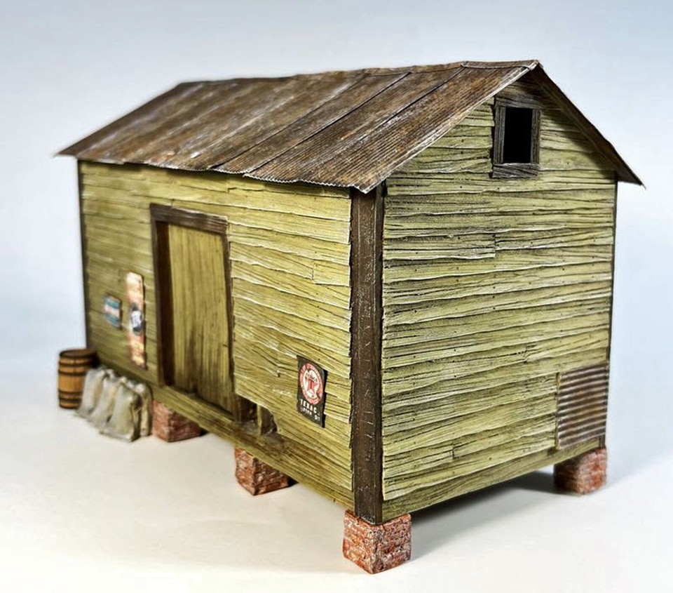 THOMAS YORKE FRAMED WAREHOUSE O On30 Model Railroad Structure Unptd Kit ...