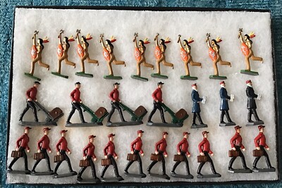 Cast Lead Iron Toy Metal Figurines LOT OF 27- Indians, Bellhop, Postman ...