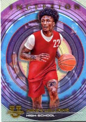 2022-23 Bowman University Inception #25 Mikey Williams San Ysidro HS ...