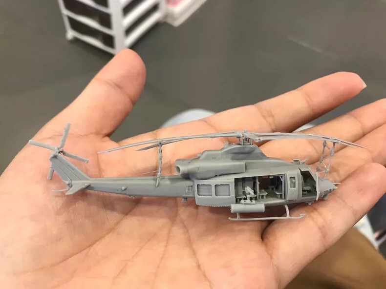 3D Printed 1/144 U.S. UH-1Y Venom Kitty Hawk helicopter Unpainted mode ...