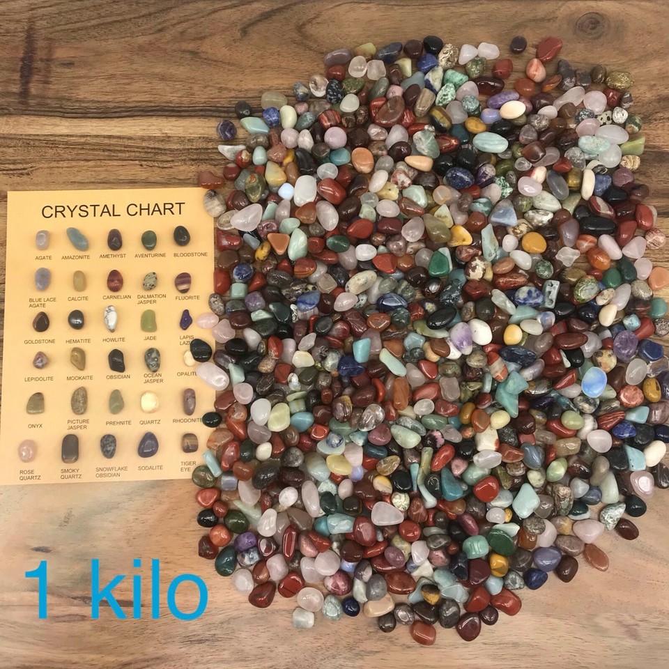 Tumble Stones Small Crystals & Gemstones (100 Grams - 1 Kilo) FREE ...