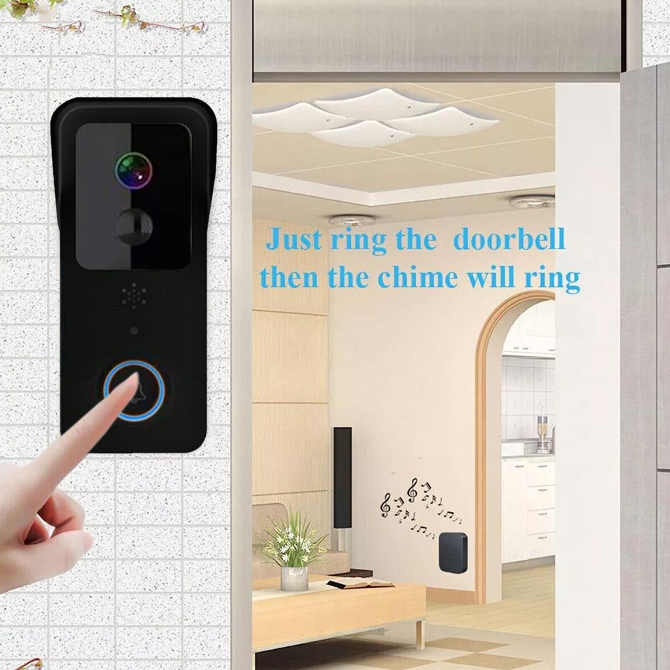 5G WiFi Smart Doorbell Wireless Video Security Camera Door Bell Ring ...