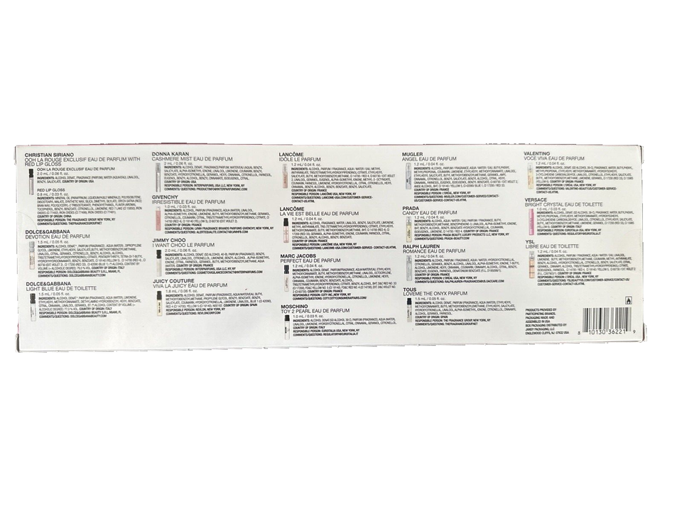 Macy's 18-Pc Favorite Scents Sampler Set for Her Perfume SAMPLE SIZE ...