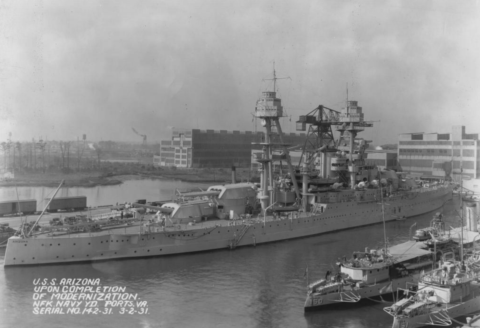 WW2 WWII Photo USS Arizona BB-39 in 1931 US Navy World War Two / 7197 ...