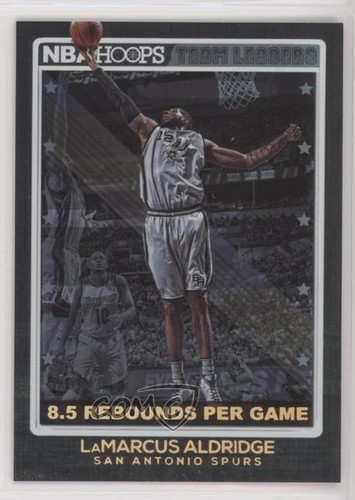 2016-17 Panini NBA Hoops Team Leaders Holo Gold /10 LaMarcus Aldridge ...