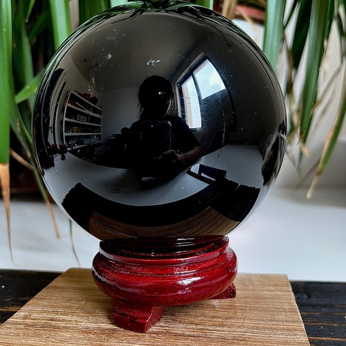 5.73LB Natural Obsidian Crystal Ball Spiritual Healing Specimen | eBay