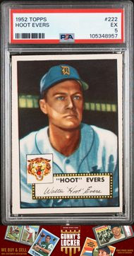 1952 Topps #222 Hoot Evers PSA 5 | eBay