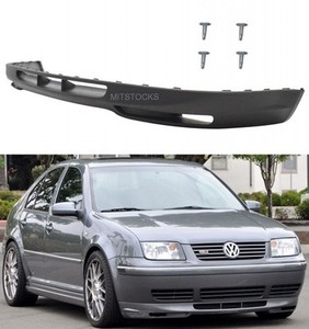 FITS 1999-2005 JETTA MK4 GLI STYLE PU BLACK ADD-ON FRONT BUMPER LIP ...