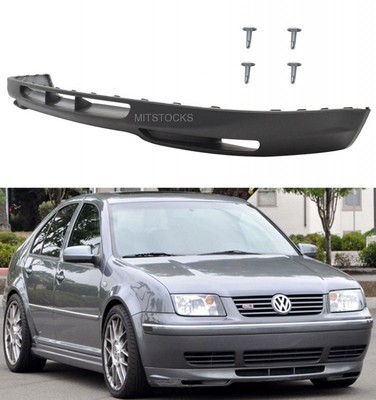FITS 1999-2005 JETTA MK4 GLI STYLE PU BLACK ADD-ON FRONT BUMPER LIP ...