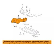 Chevrolet GM OEM 08-12 Malibu Splash Shields-lower Deflector 25903675 ...
