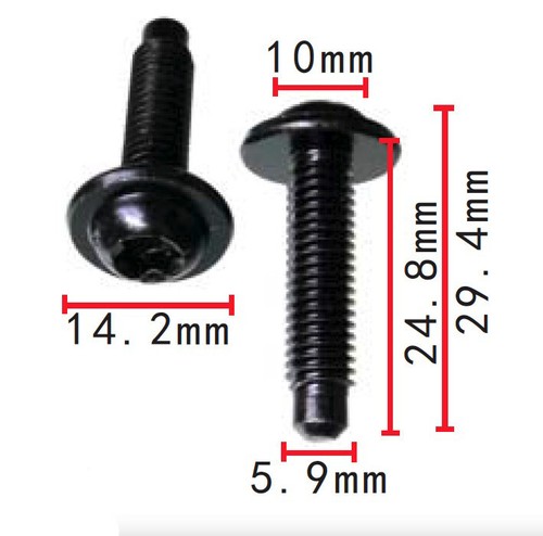 10pcs Screw bolt for Door and Panel,Bumper Fit VW & Audi N90969901 by ...