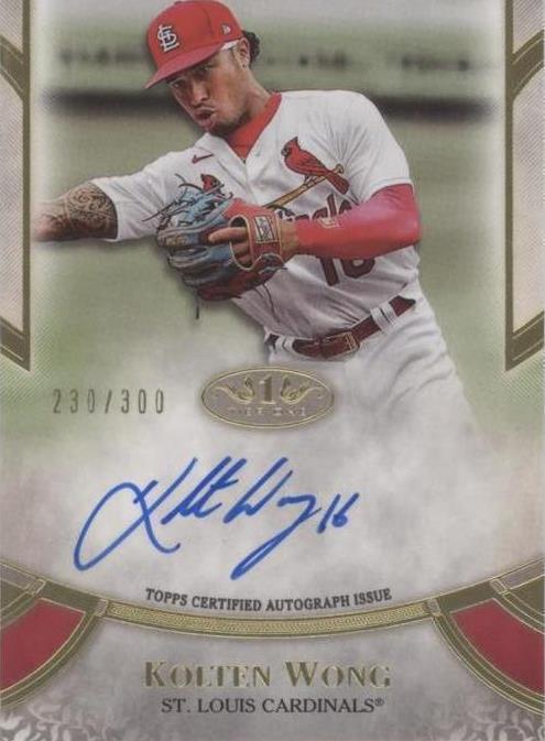 2021 Topps Tier One - Prime Performers Autographs Kolten Wong #PPA-KWO ...