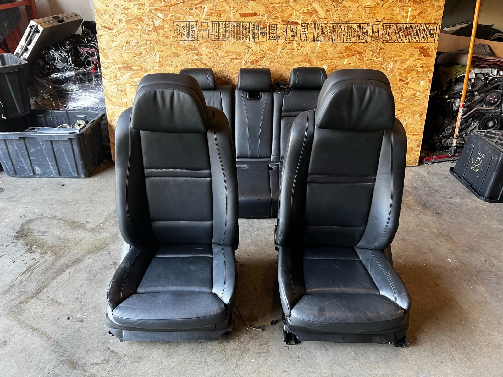 2007-2014 BMW E70 E71 Front & Rear Seats Nappa Leather Black Assembly ...
