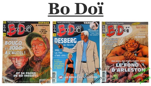 Magazine lot 3 BO DOÏ n° 53 + 54 + 55 de 2002 - Hermann Desberg Dufaux ...