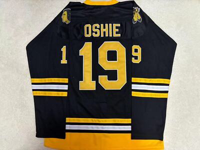 CUSTOM Name T.J. OSHIE 19 WARROAD HIGH SCHOOL HOCKEY JERSEY 2 Stitched ...