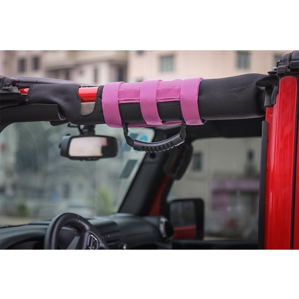 Pink Roll Grab Grip Handles Bar Off Road Accessories fits Wrangler TJ ...