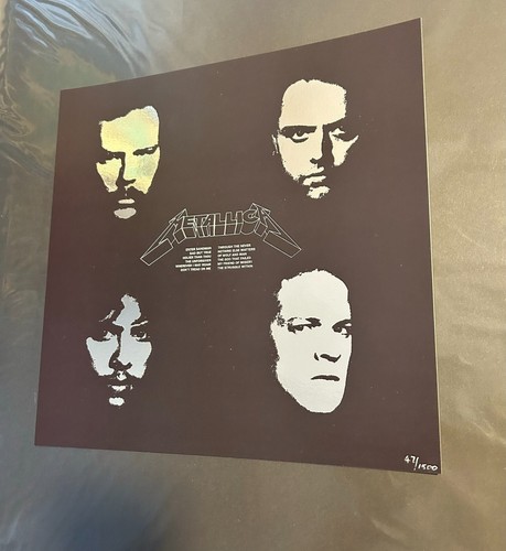 METALLICA FOUR FACES SCREEN PRINT RAINBOW FOIL 12x12 CONCERT POSTER | eBay
